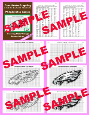 Super Bowl Coordinate Plane Graphing Picture: Philadelphia Eagles ...