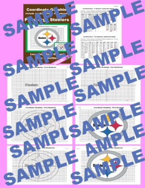 Super Bowl Coordinate Plane Graphing Picture: Pittsburgh Steelers ...