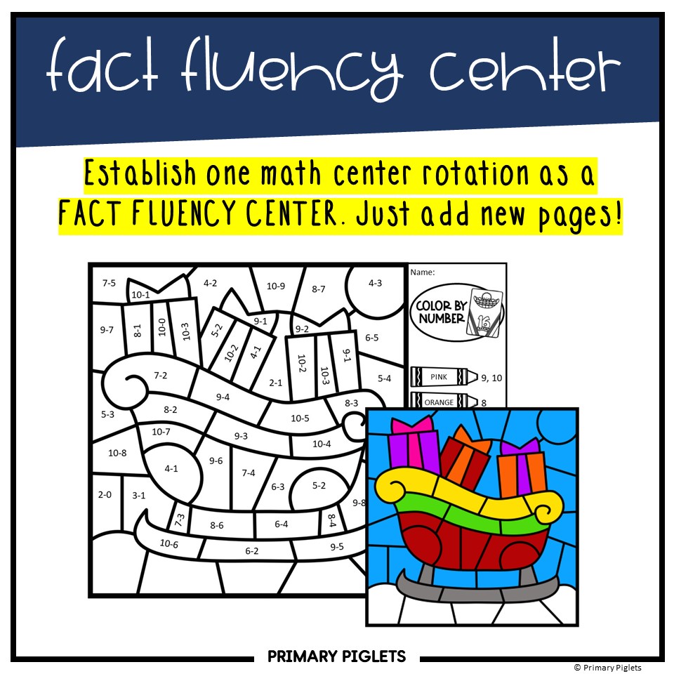 CHRISTMAS COLOR BY NUMBER CODE SUBTRACTION TO 10 COLORING WORKSHEETS ...