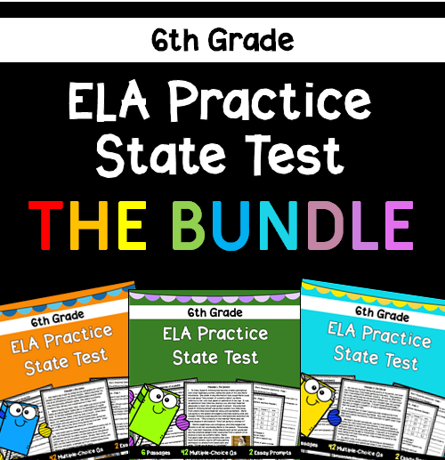 6th Grade ELA Practice State Test BUNDLE State Test Prep Made By 6th Grade ELA Practice State Test BUNDLE State Test Prep Made By