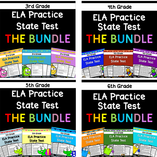 3rd 6th Grade ELA Practice State Test BUNDLE State Test Prep Made By 3rd 6th Grade ELA Practice State Test BUNDLE State Test Prep Made By