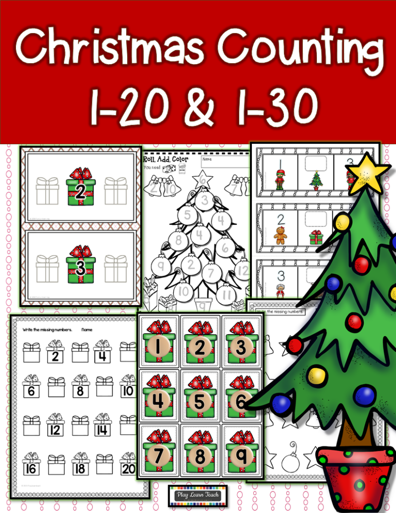 Christmas Counting 1 - 30 | Made By Teachers