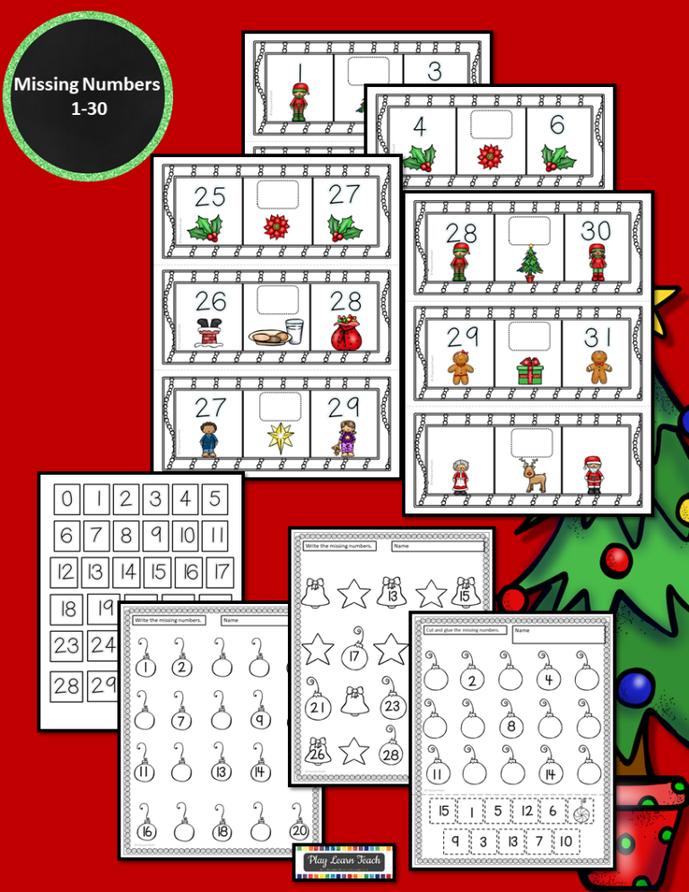 Christmas Counting 1 - 30 | Made By Teachers