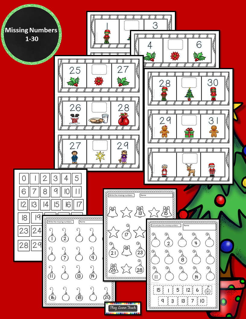 Christmas Counting 1 - 30 | Made By Teachers
