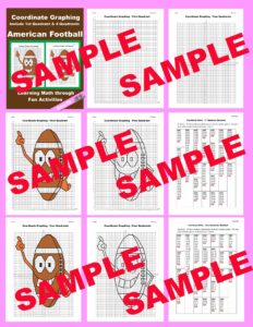 Super Bowl Coordinate Plane Graphing Picture: American Football | Made ...