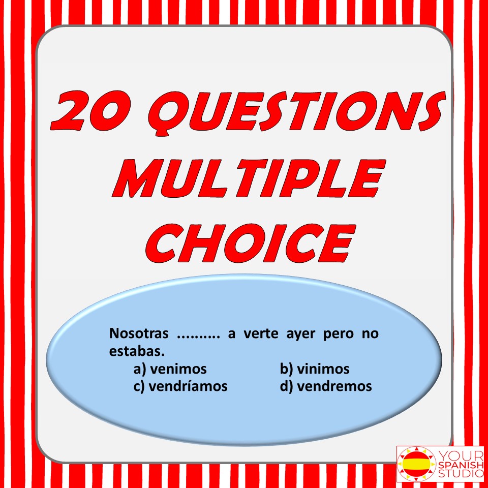 QUICK SPANISH GRAMMAR QUIZ 1 TEST RÁPIDO DE GRAMÁTICA NIVEL INTERMEDIO ...