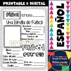 Soccer Fun No-Prep Printables in Spanish - Math & Ela | Made By Teachers