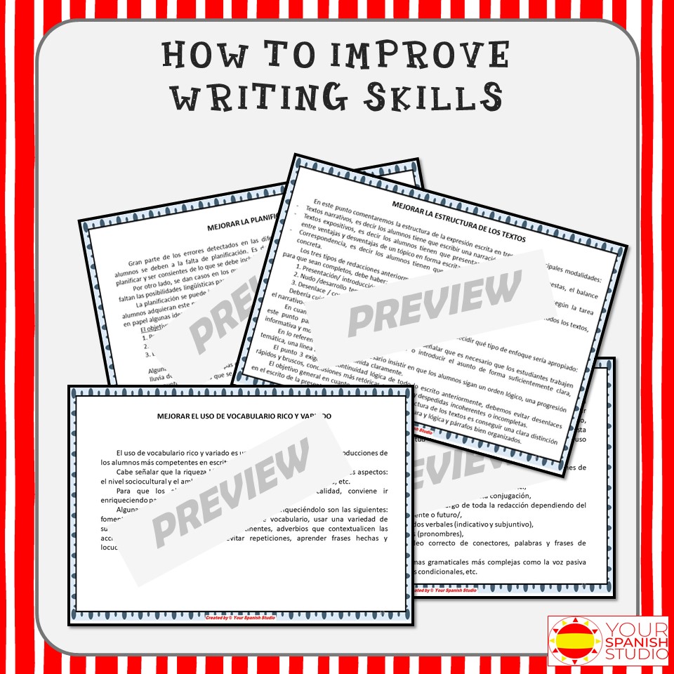 ADVANCED SPANISH WRITING EVALUATION CRITERIA RUBRICS INSTRUCCIONES Y ...