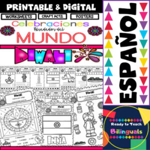 Diwali in Spanish - Holidays around the World - Worksheets/Crafts ...