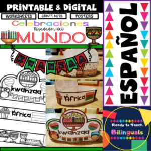 Kwanzaa in Spanish - Holidays around the World - Worksheets/Crafts ...