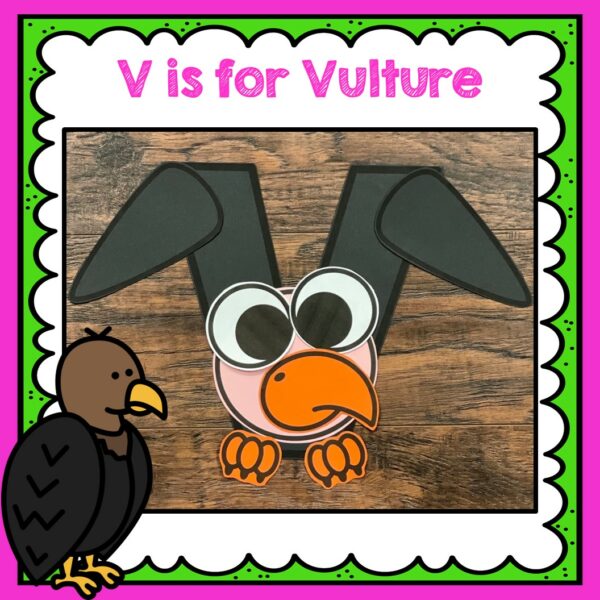 Letter V Craft, Vv is for Vulture, Vulture Craft | Made By Teachers