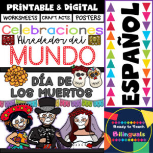 Day of the Dead in Spanish - Día de los Muertos Worksheets, Crafts and ...
