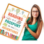 Printable Book Quotes Poster, Reading Is A Passport For New Adventures ...
