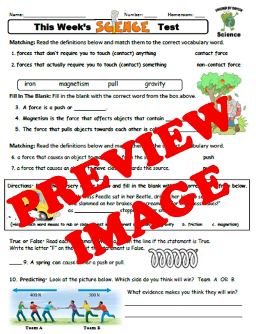 Forces and Motion | NGSS Science Test - Made By Teachers