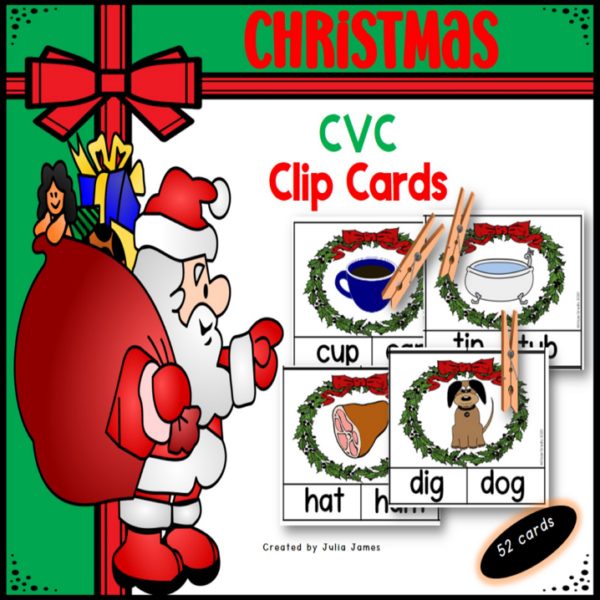 Christmas Clip Card Bundle | Made By Teachers