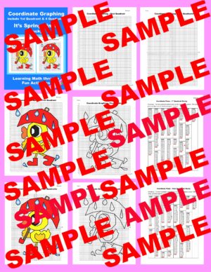 Spring Coordinate Plane Graphing Picture: Ducky | Made By Teachers