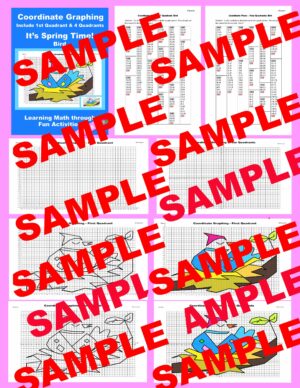 Spring Coordinate Plane Graphing Picture: Bird | Made By Teachers