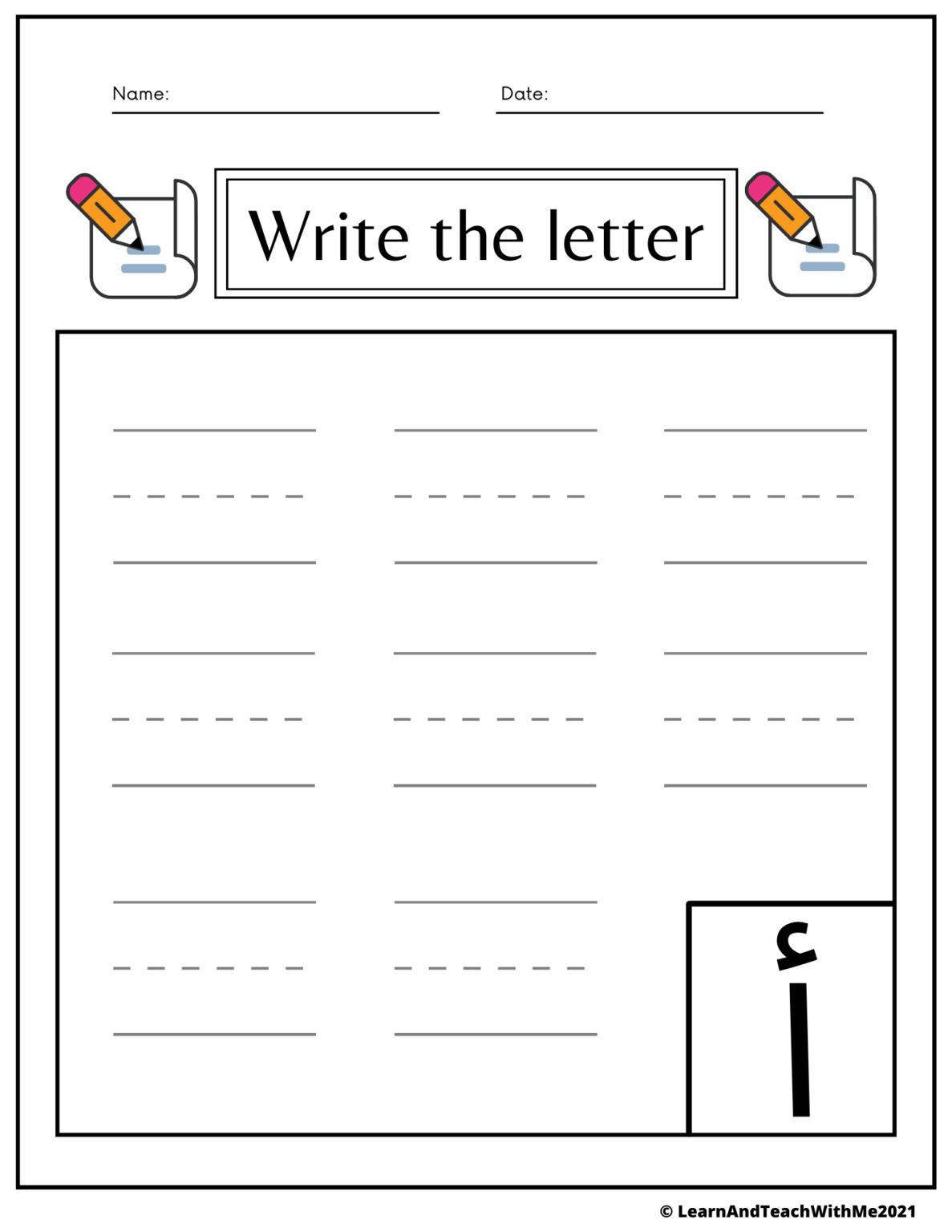 Arabic Letters Writing Worksheets | Made By Teachers