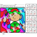 CHRISTMAS 2-DIGIT BY 1 DIGIT MULTIPLICATION COLOR BY NUMBER CODE ELF ...