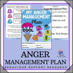 Anger Management Plan I School Counselor Resource I Positive Behavior ...