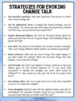 Motivational Interviewing I Working with Change I Counseling Strategies ...