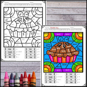 Thanksgiving Multiplication Color by Number | Made By Teachers