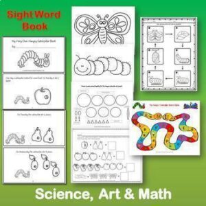The Very Hungry Caterpillar Literacy and Math Center Activities | Made ...