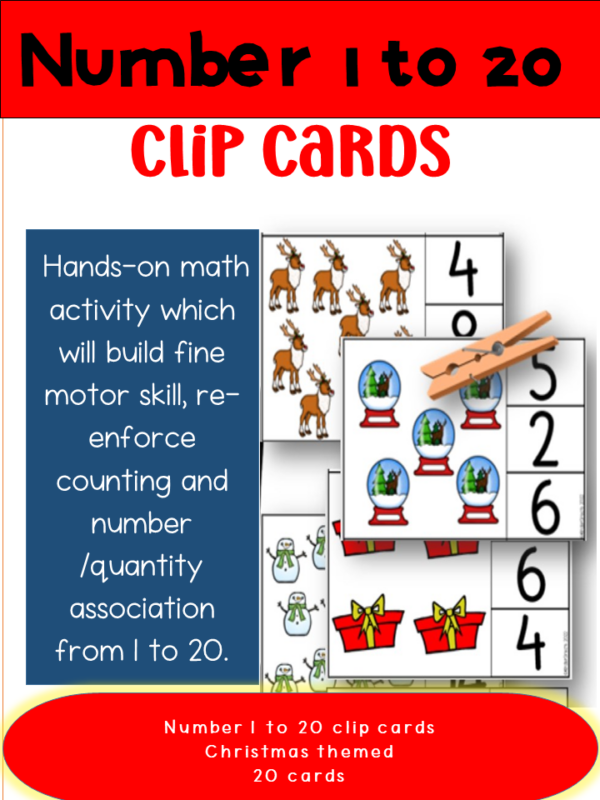 Christmas Clip Card Bundle | Made By Teachers