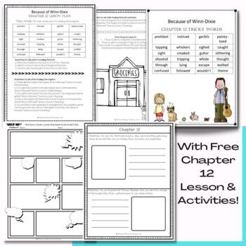 Because of Winn-Dixie Reading Comprehension Chapter Quizzes! | Made By ...