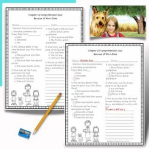 Because of Winn-Dixie Reading Comprehension Chapter Quizzes! | Made By ...
