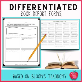 Blooming Book Report Forms | Engaging Reading Response for Grades 3-5 ...