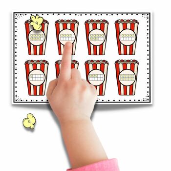 Ten Frame Counting, Touch Point Addition & Subtraction Popcorn Theme ...