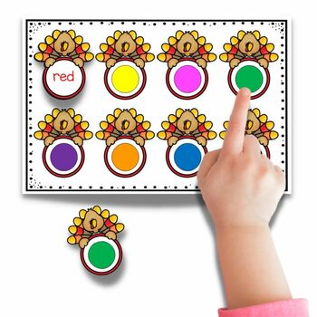 Matching Colors, Shapes & Counting Turkey Thanksgiving Theme | Made By ...