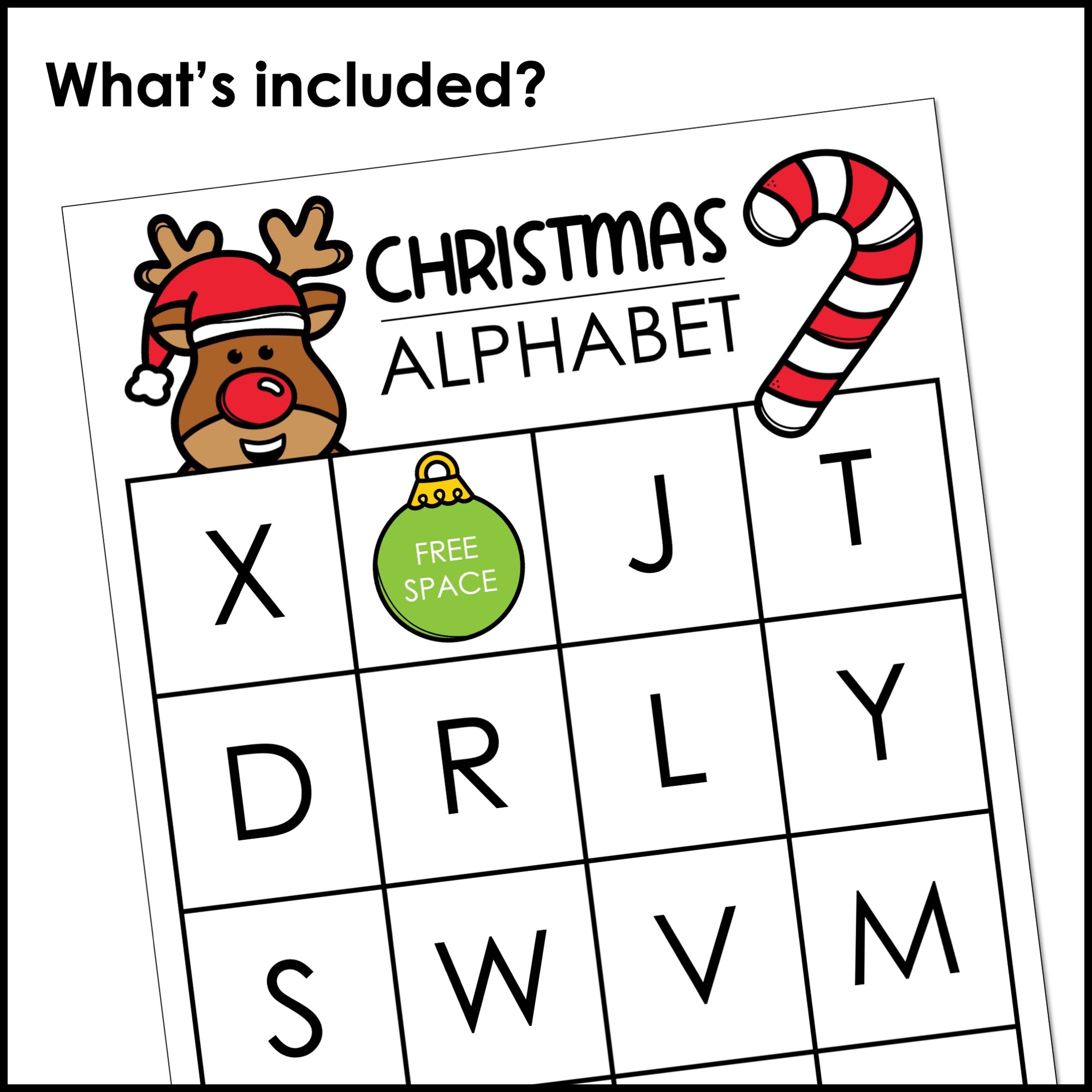 Christmas Alphabet Fluency BINGO - Uppercase Letters Only | Made By ...
