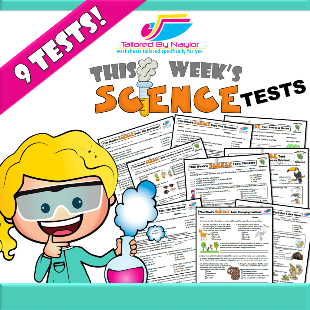 THIS WEEK'S SCIENCE TESTS | NGSS SCIENCE TEST BUNDLE | Made By Teachers