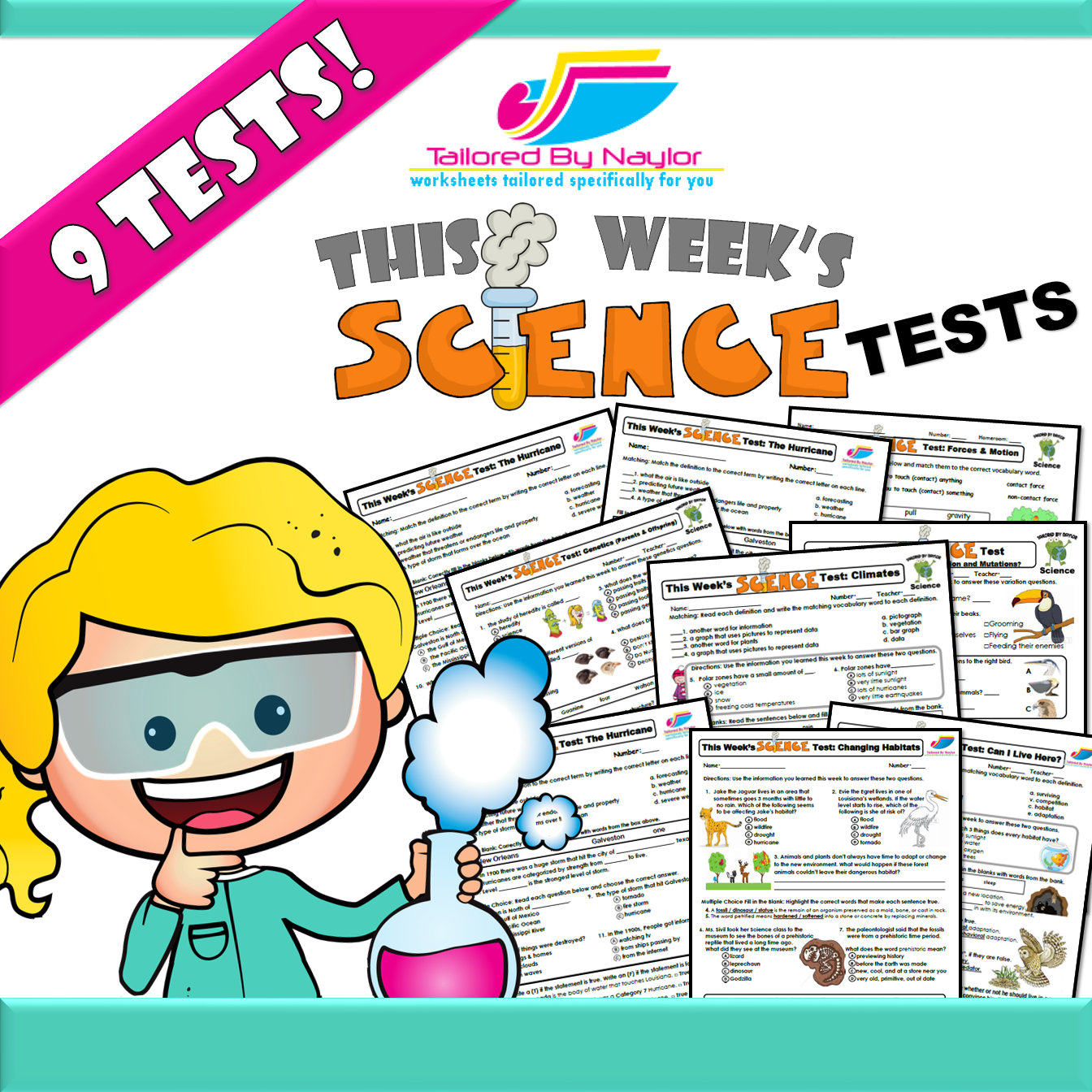 THIS WEEK'S SCIENCE TESTS | NGSS SCIENCE TEST BUNDLE | Made By Teachers