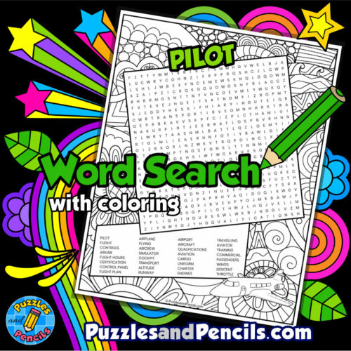Thanksgiving Word Search Puzzle Activity Page with Coloring | Made By ...
