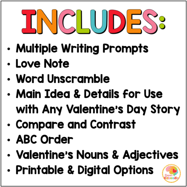 Valentine's Day Literacy Activities Worksheets | Made By Teachers