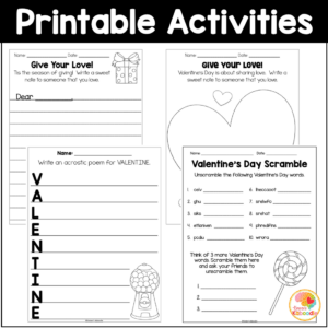 Valentine's Day Literacy Activities Worksheets | Made By Teachers