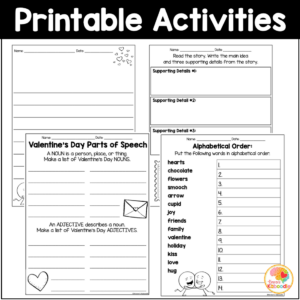 Valentine's Day Literacy Activities Worksheets | Made By Teachers