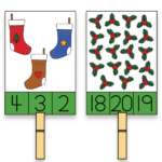 Christmas Math Activity - Count And Clip Cards - Counting to 20 Math ...