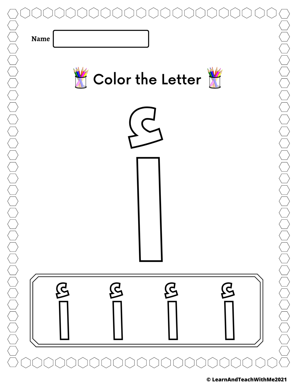 Arabic Letters Coloring Pages | Made By Teachers