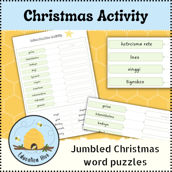 Christmas Activity: Letter Jumble - No Prep | Made By Teachers