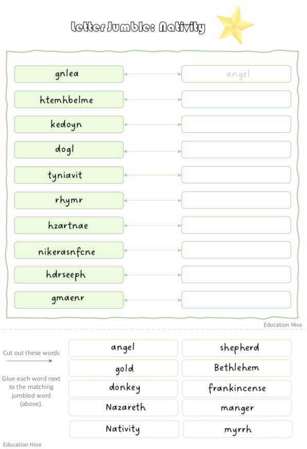 Christmas Activity: Letter Jumble - No Prep | Made By Teachers