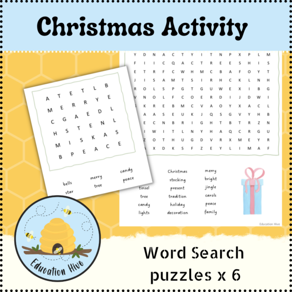 Christmas Activity: Word Search - No prep | Made By Teachers