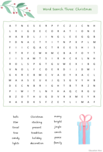 Christmas Activity: Word Search - No prep - Made By Teachers