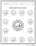 Arabic Letter Find and Color Worksheets | Made By Teachers
