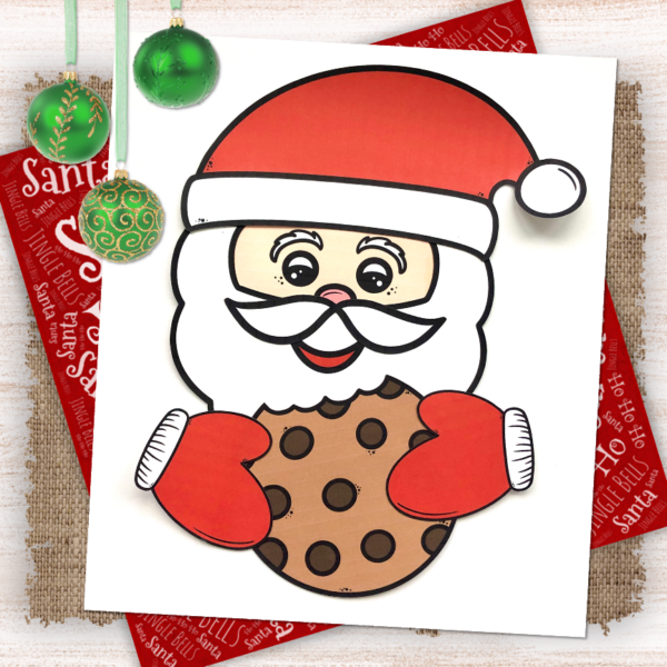 Santa with Cookie Christmas Craft | Made By Teachers
