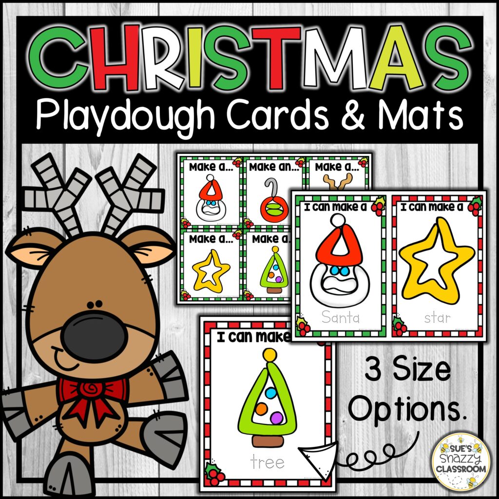 Christmas Playdough Cards and Mats | Fine Motor Skills Practice ...
