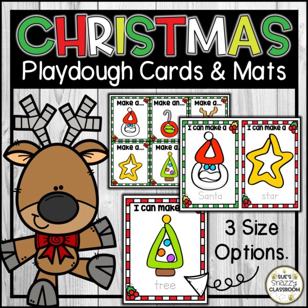 Christmas Playdough Cards and Mats | Fine Motor Skills Practice ...